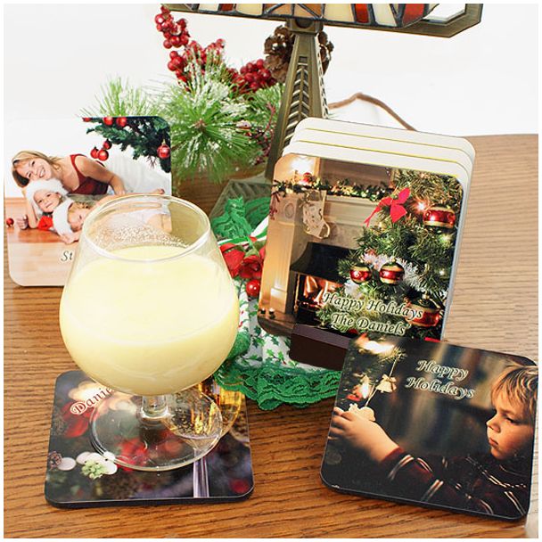 Christmas Coaster Set | Custom Photo Coasters