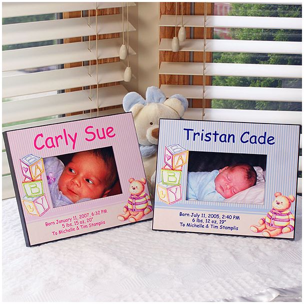 New Baby Picture Frame | Baby Name Picture Frame