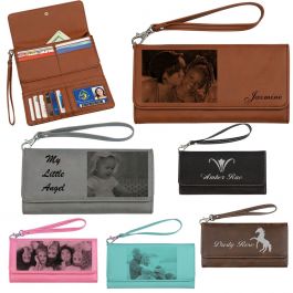 Personalized Women Wallet And Checkbook In Choice Of Color